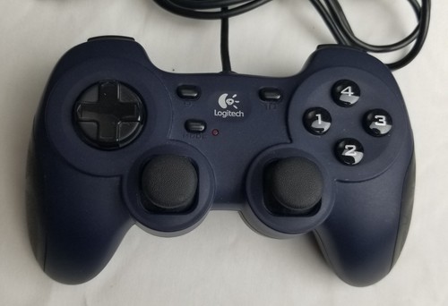 Game Controller Logitech Dual Action Wire Usb pid VV712 Blue EUC | eBay