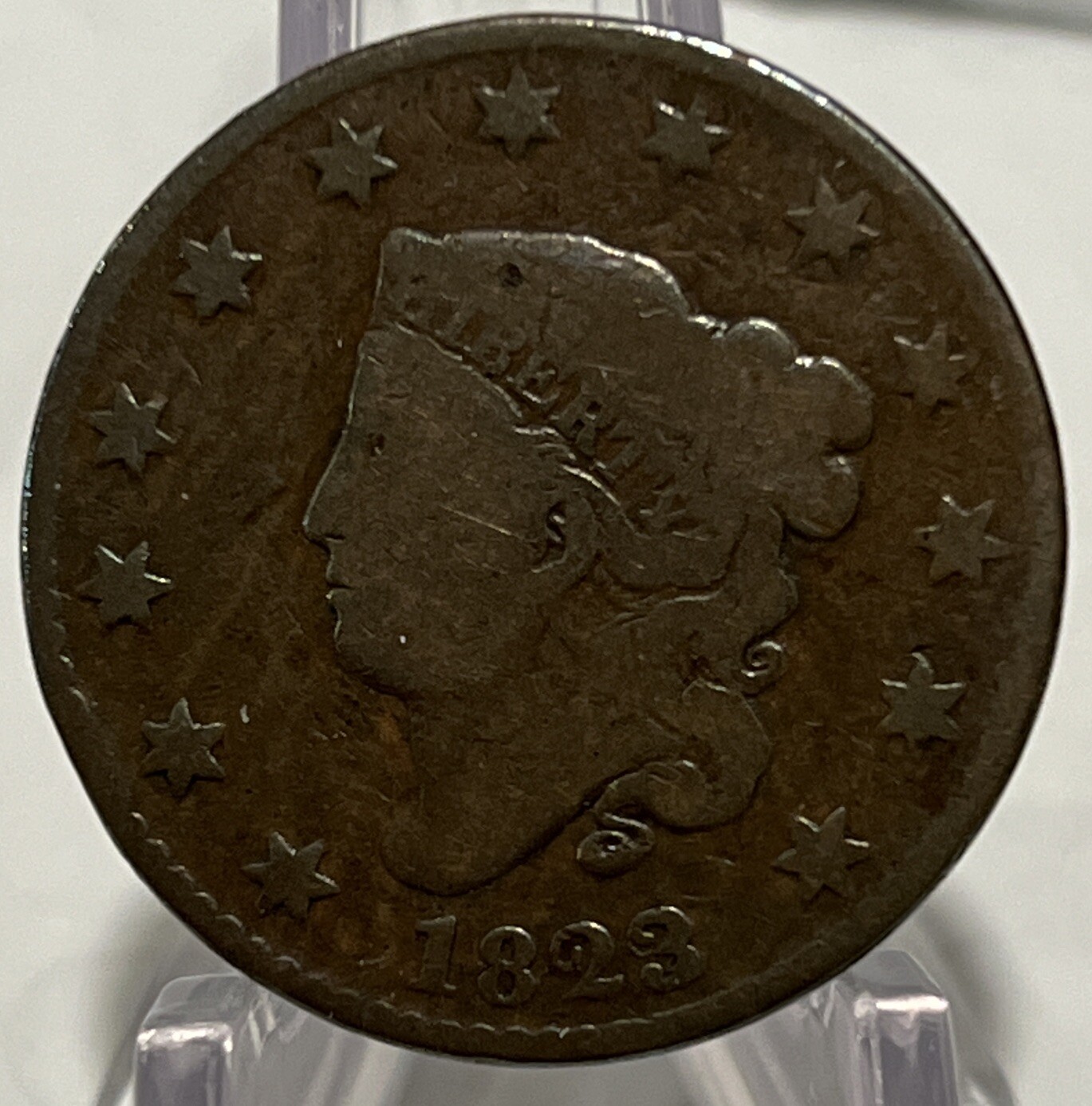 1823/2 Rare Large Cent VF Detail A1. Free Shipping With Five Items Nice ...