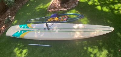 Sailboard Windsurfing Package: 12ft Board, 2 Sails, Mast, connectors ...