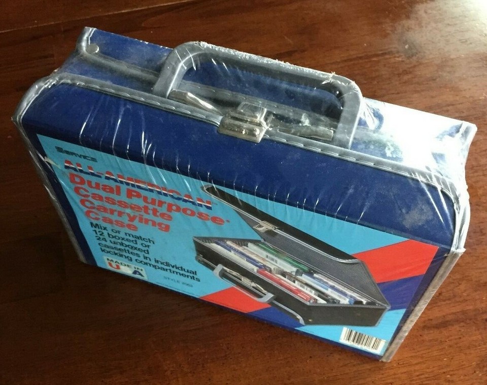 CASSETTE CARRYING CASE BRAND NEW BLUE | eBay