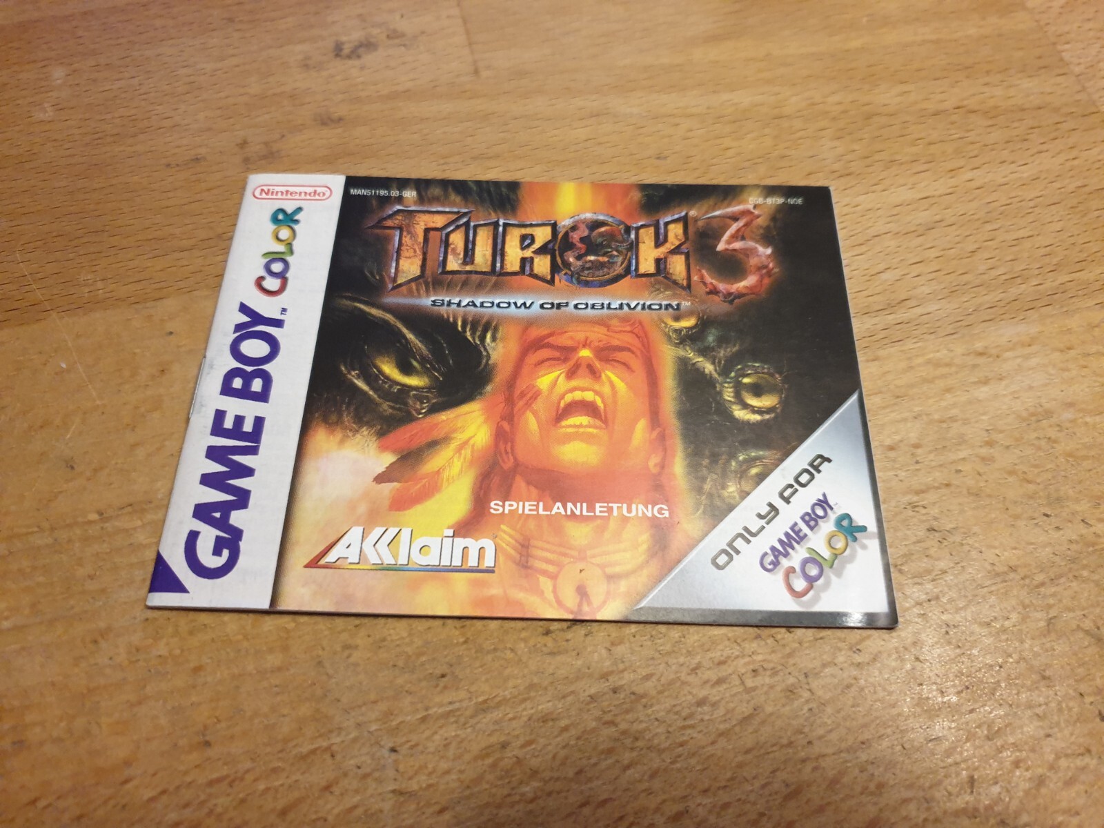 Turok 3 Shadow of Oblivion Gameboy Color Anleitung Manual GBC | eBay
