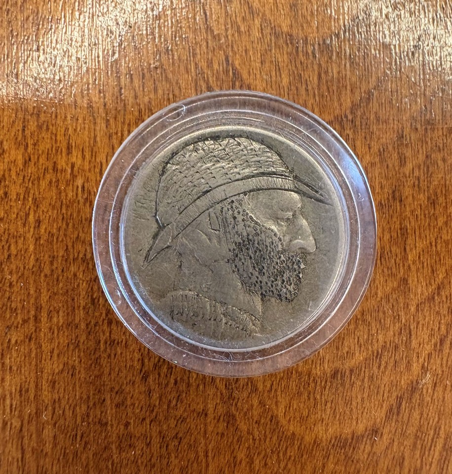 REAL Indian Head Buffalo Nickel "Hobo" Style HOBO NICKLE RARE SD Estate ...