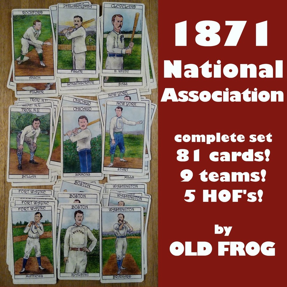 OLD FROG 1901 Detroit Tigers AMERICAN LEAGUE SET 9 baseball card Kid ...
