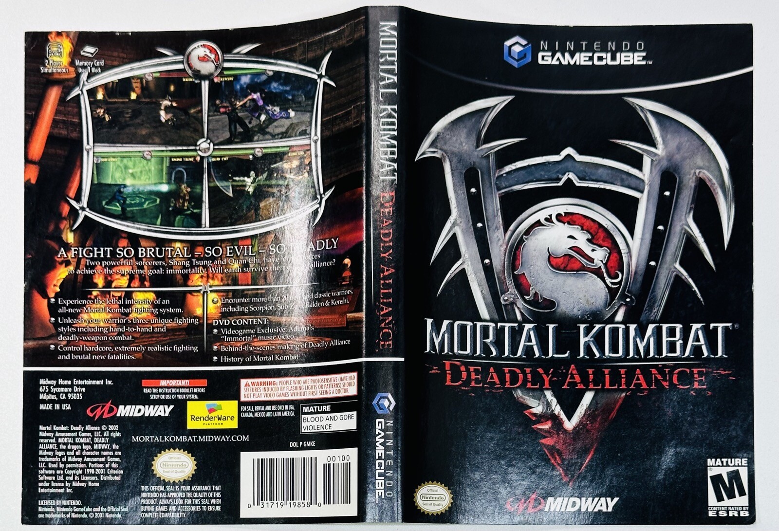Mortal Kombat Deadly Alliance Ps2