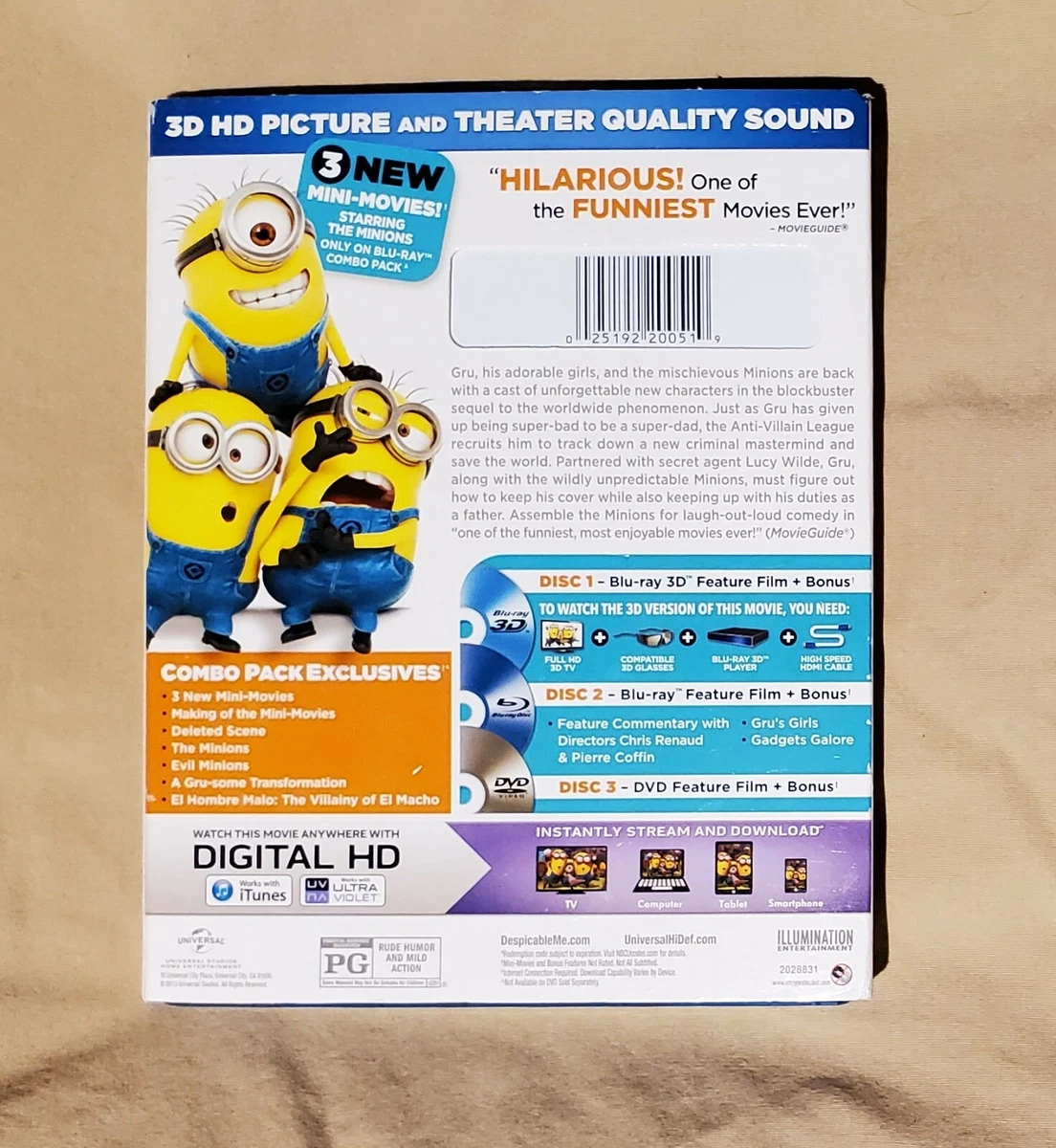 Despicable Me Blu Ray Cover