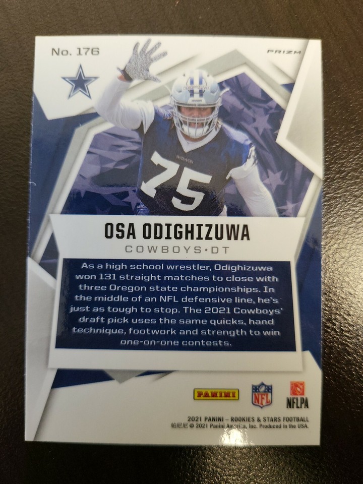 2021 Rookies Stars Osa Odighizuwa RC PRIZM PULSAR card #176 | eBay
