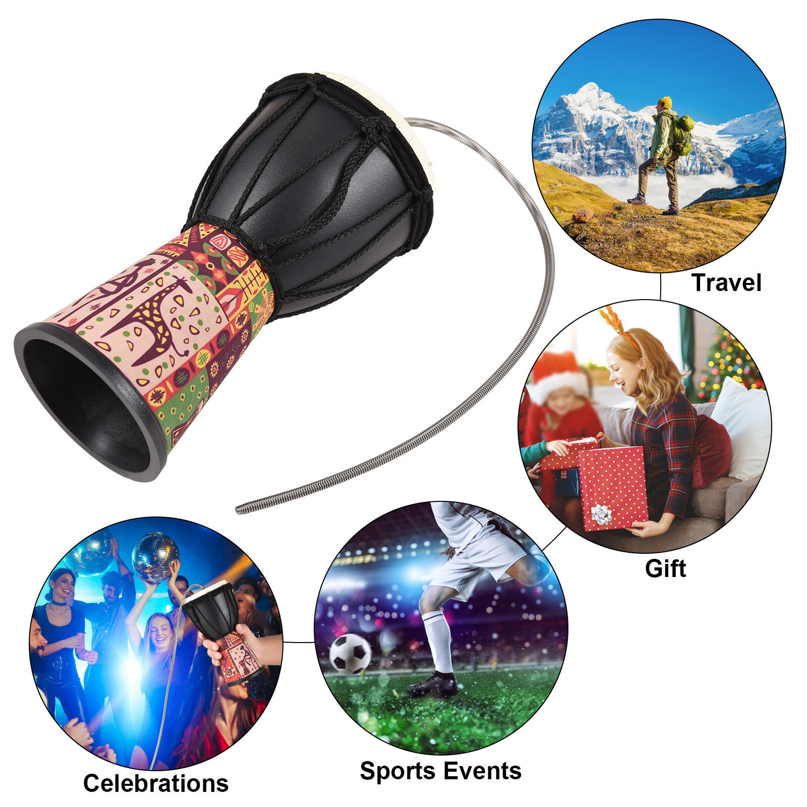 4 Inch Spring Drum Thunder Drum Sound Effect Instrument PVC E1C9 | eBay