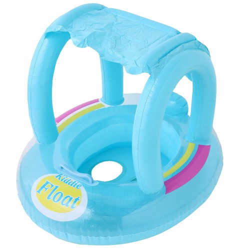 Trendy Baby Toddler Sitting Ring With Handle Sunshade Canopy Seat Ring ...