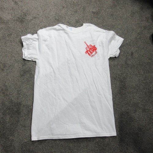 Vintage Bionic Beaver Ted's Bar Shirt Mens Medium White Graphic ...