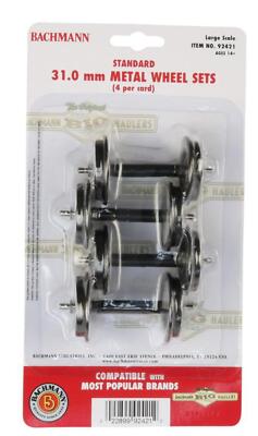 New Bachmann (4 Per Card) (Large Scale) Standard Metal Wheel Set 92421 ...