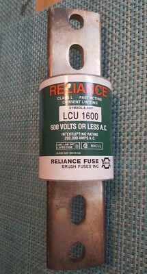 Reliance LCU, 1600 Amp, 600 Volt, Class L Current Limiting | eBay