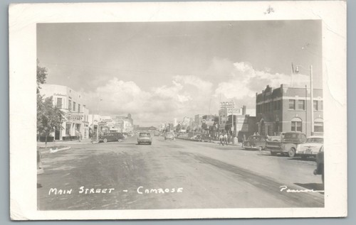 Main Street CAMROSE Alberta RPPC Rare Vintage Photo Postcard—Belgium ...