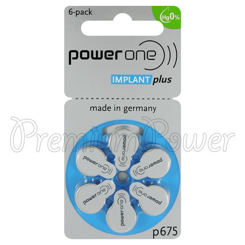 Power One P675 Size Implant Plus batteries Cochlear Hearing aid cells ...