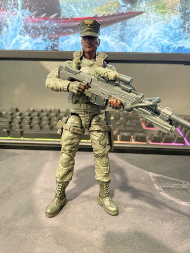 CUSTOM Sergeant Sgt Johnson 6” Halo The Spartan Collection 1/12 Sniper ...