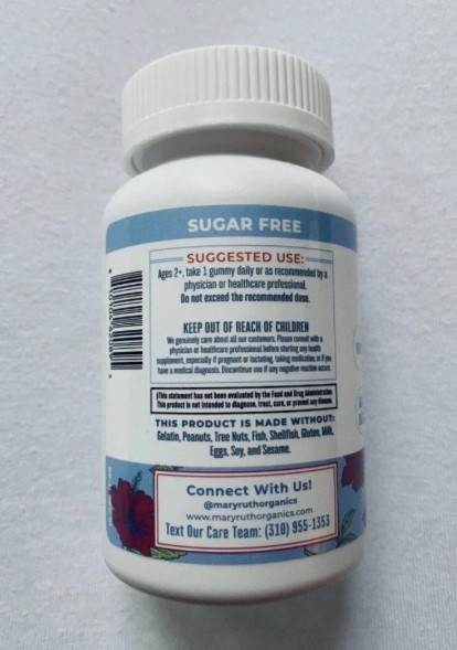 Mary Ruth’s Kids Magnesium Calm Gummies- Sugar Free - 30 Gummies BB ...