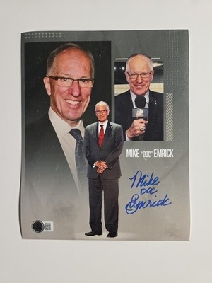Mike Emrick Autographed Signed 8X10 Photo Beckett Bas Coa #BP73117 | eBay
