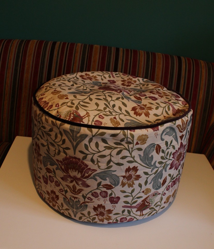 Dunelm Round Small Seat Soft Pouf Pouffe Bean Bag Beanbag Footstool ...