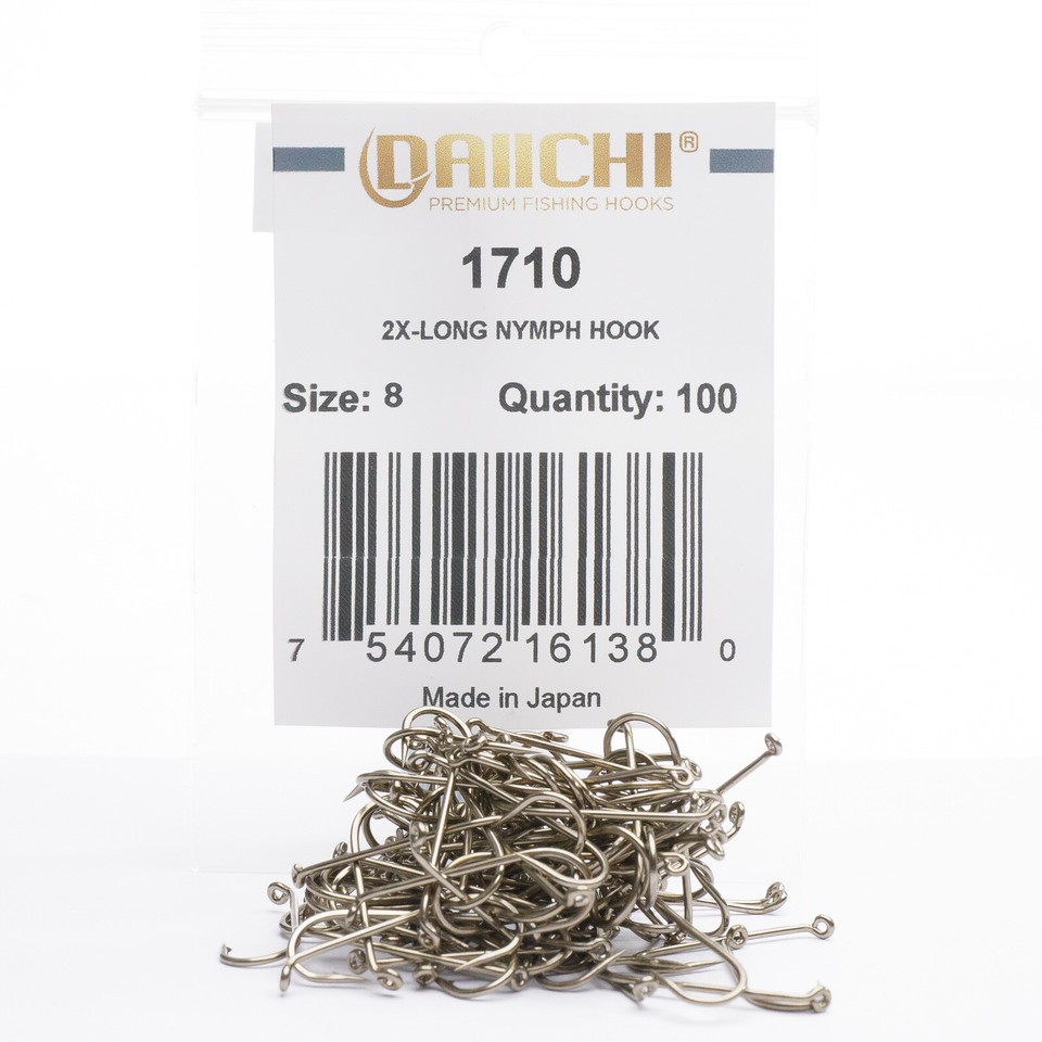 Daiichi 1710 Wet/Nymph Hooks - 100 Pack - All Sizes - FREE SHIPPING | eBay