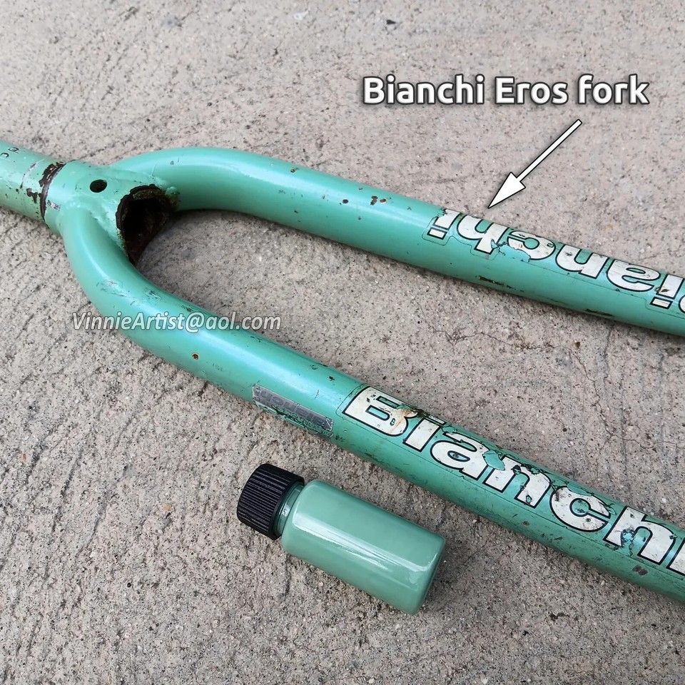 Touch-up Paint for the Bianchi Eros Road Bike 15ml Celeste Green Touch ...