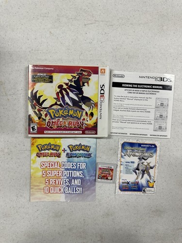 ⚡️Pokémon Omega Ruby Walmart Code Variant Complete In Box Cib Authentic ...