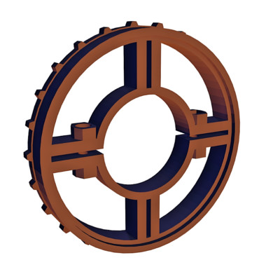 3D Printed Rifle Scope 85mm Focus wheel for Falcon X50 10x50x60 ...