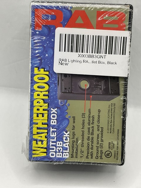 Rab B3B Outlet Box Black (Qty6) for sale online | eBay