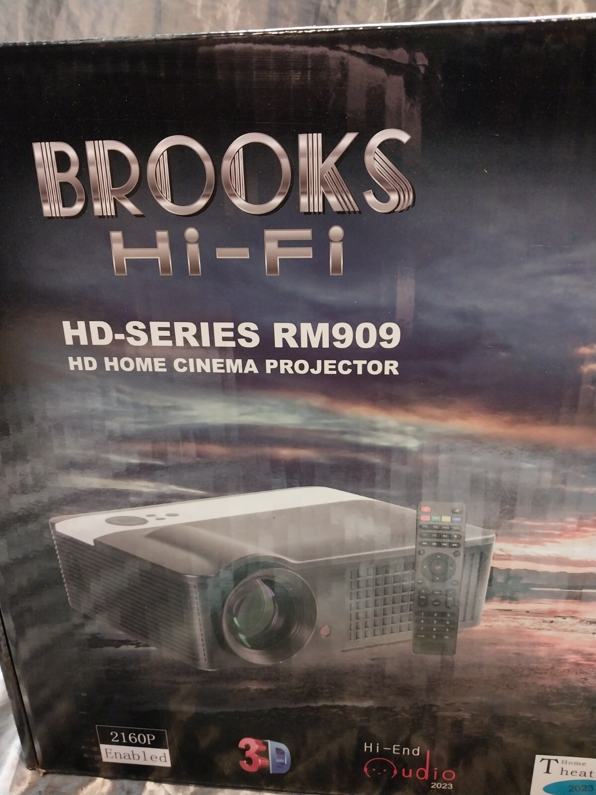 BROOKS HOME THEATER SYSTEM, Projector w/ screen, Full surround sound ...