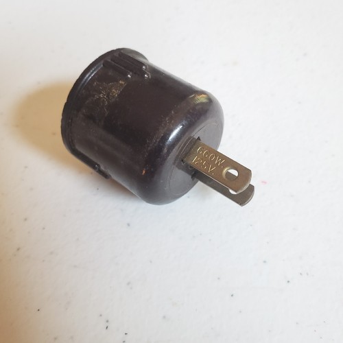 Vintage Brown E-26 Base Outlet to Plug-In Lamp Holder 660W 125 V | eBay