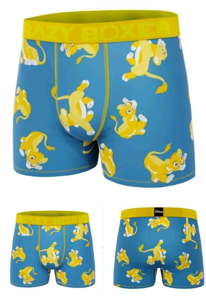 DISNEY CRAZY BOXER THE LION KING MEN'S BOXER BRIEFS, CREATIVE VHS ...