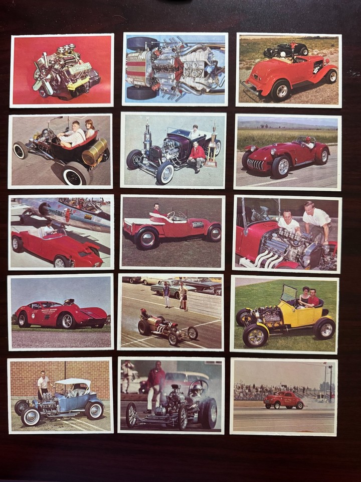 1965 Donruss Spec Sheet Hot Rod Cards Lot of 78, EX Condition | eBay