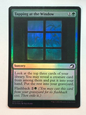 MTG Innistrad: Midnight Hunt Tapping at the Window 201 Foil NM/M | eBay