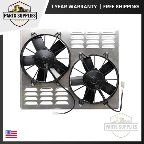 Dual High CFM 10" Electric Fan & Shroud 17 5/8 x 21 3/4 x 4 7/8 | eBay