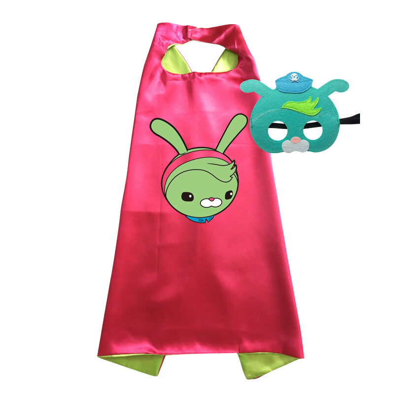 Kids Octonauts Costume Cape and Mask Captain Barnacles Kwazii Dashi ...
