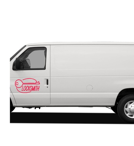 LOCKSMITH DECAL KEY LOCK SAFETY BOX UNLOCK BUSINESS VINYL SIGN STICKER ...