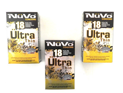 54 count NuVo Ultra Thin Lubricated Premium Maximum Protection Latex ...