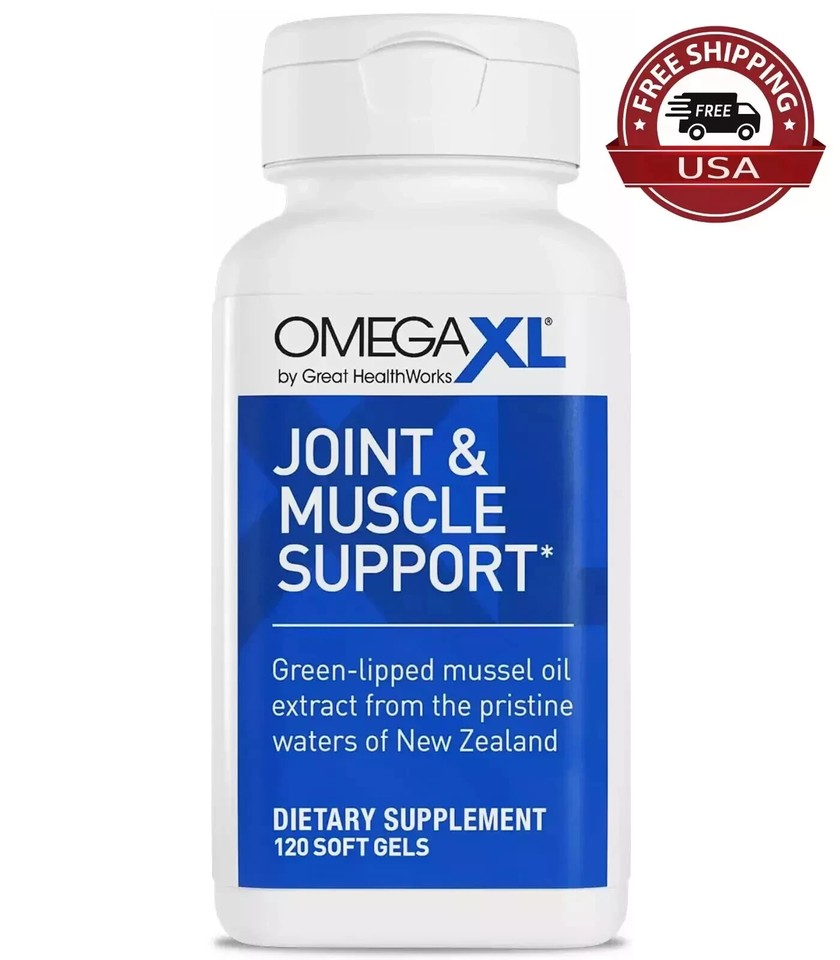 Omega XL 120ct by Great HealthWorks Small, Potent, Joint Pain Relief ...