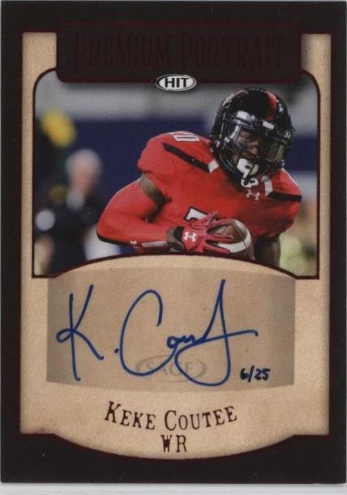 2018 Sage Hit - Premium Portrait Autographs Keke Coutee #PPA-31 Red /25 ...
