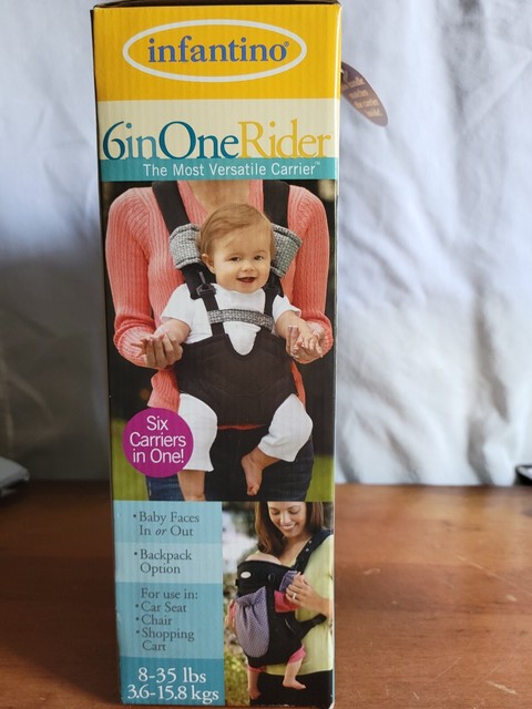 infantino baby carrier 6 in 1 Rider. VERSATILE - 8 - 35 POUNDS for sale ...