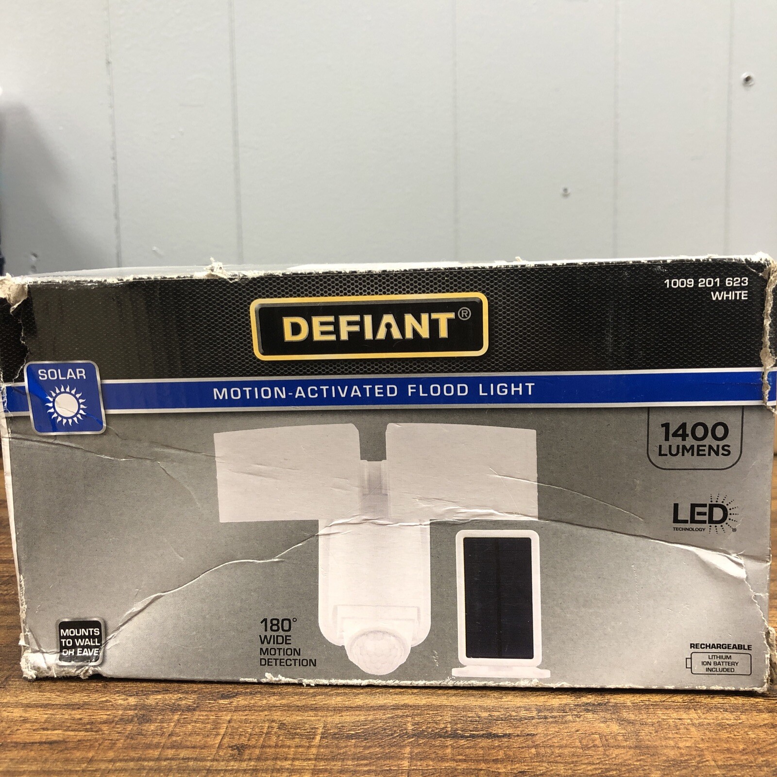 Defiant Motion Activated Solar LED Security Flood Light - Missing Solar ...