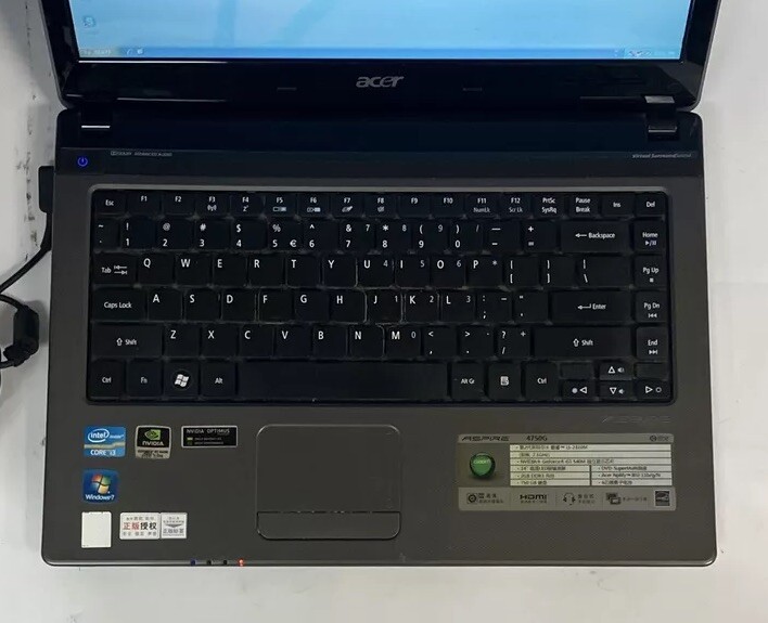 Acer Aspire 4750G 14" Laptop Intel i3-2310M CPU, 4GB RAM, 160GB HDD ...