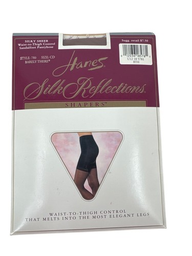 Hanes Silk Reflections Shapers Waist-To-Thigh Control Pantyhose Size CD ...