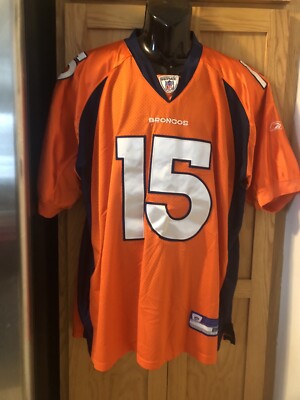 Denver Broncos Marshall #15 NFL Jersey Reebok Stitched Orange Size 54 ...