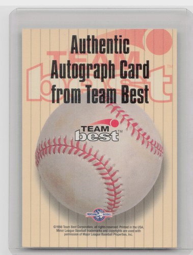 1998 Team Best Dean Crow AU #NNO Tigers Autographs Signature Series | eBay