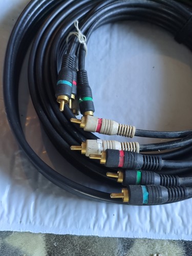 Heavy A/V Stereo Cable 5 Male Head Red/Blue/Green Video Red/White Audio ...