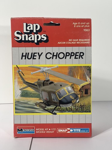 1989 Monogram LAP SNAPS 1/72 Bell Jet Ranger Huey Chopper 1063 Model ...