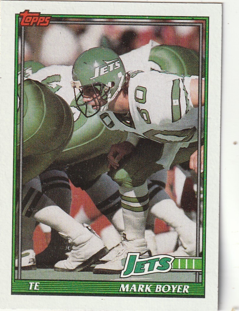 FREE SHIPPING-MINT-1991 Topps Mark Boyer #478 JETS PLUS BONUS CARDS | eBay