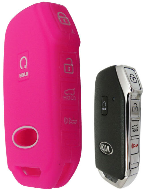 Keyless Entry Key Fob Rubber Remote Cover for Kia Soul Telluride K5 ...
