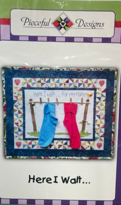 PIECEFUL DESIGNS #MS41 - HERE I WAIT WALL QUILT PATTERN, 24"x20" | eBay