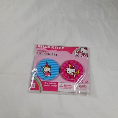 Hello Kitty Button Set (2 PC) | eBay