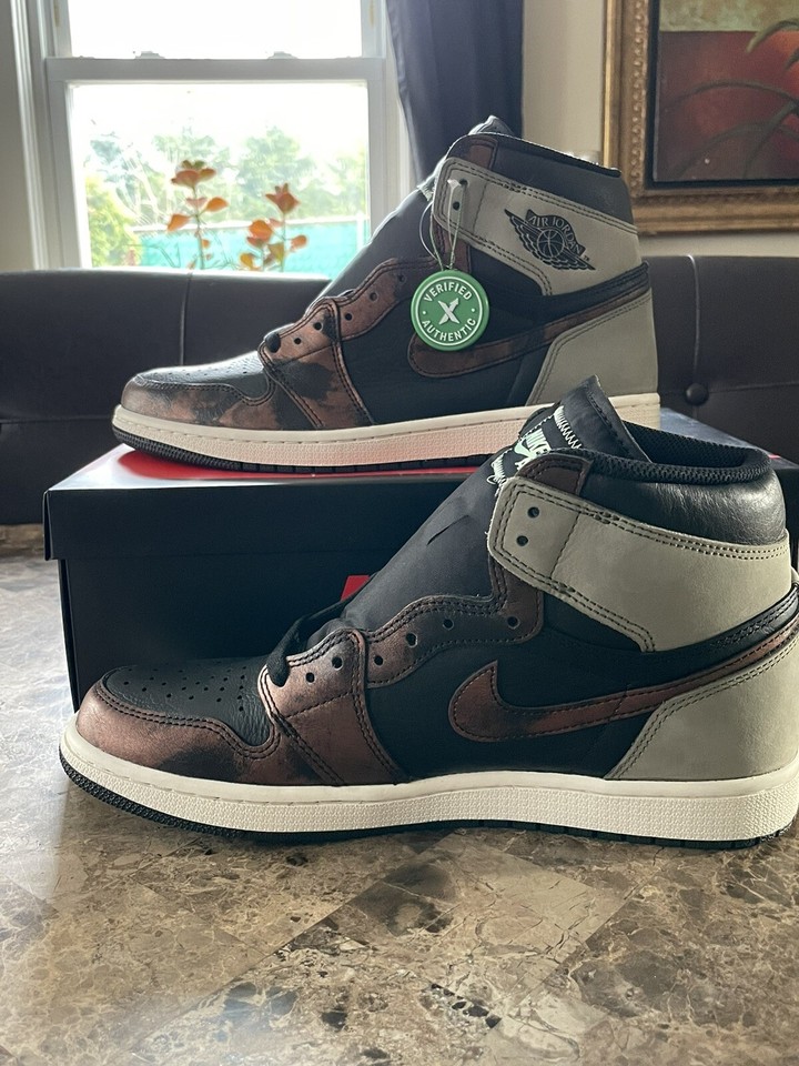 New Nike Air Jordan 1 Retro High OG Patina Rust Shadow 555088-033 Mens ...